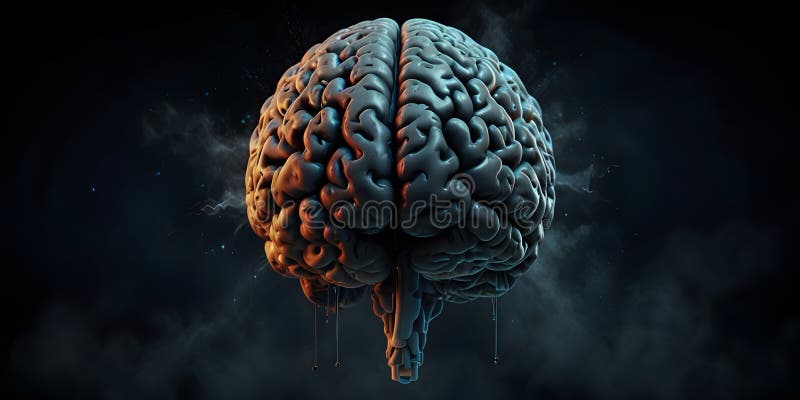 The brain is a neuro stock illustration. Illustration of science ...