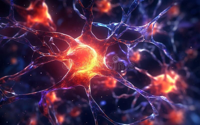 Brain Neuron Cells stock illustration. Illustration of surgery - 281063182