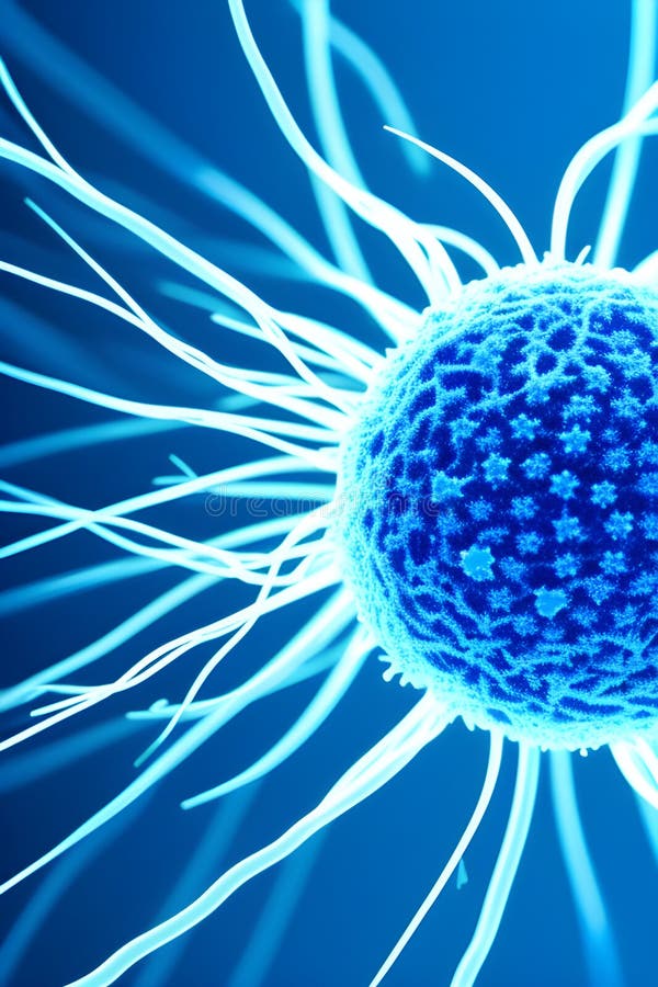 Brain Neuron with Neon Neural Connections and Networks Generated by Ai ...
