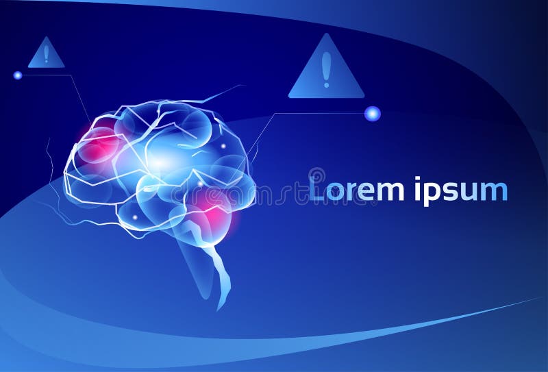 Brain Neurons Activity, Medicine Thinking Intelligence Concept Banner ...