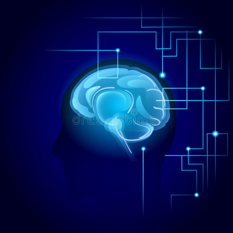 Brain Neurons Activity, Medicine Thinking Intelligence Concept Banner ...