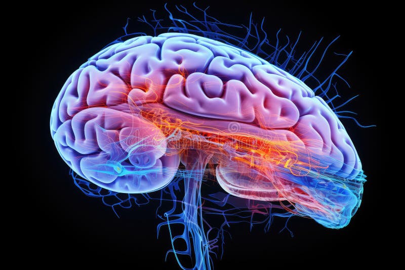 Brain Neurons Excitatory And Inhibitory Glial Cells Astrocytes Microglia Neural Processes