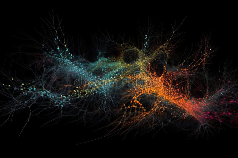 Brain Neurons in the Head. from Generative Ai Stock Illustration ...