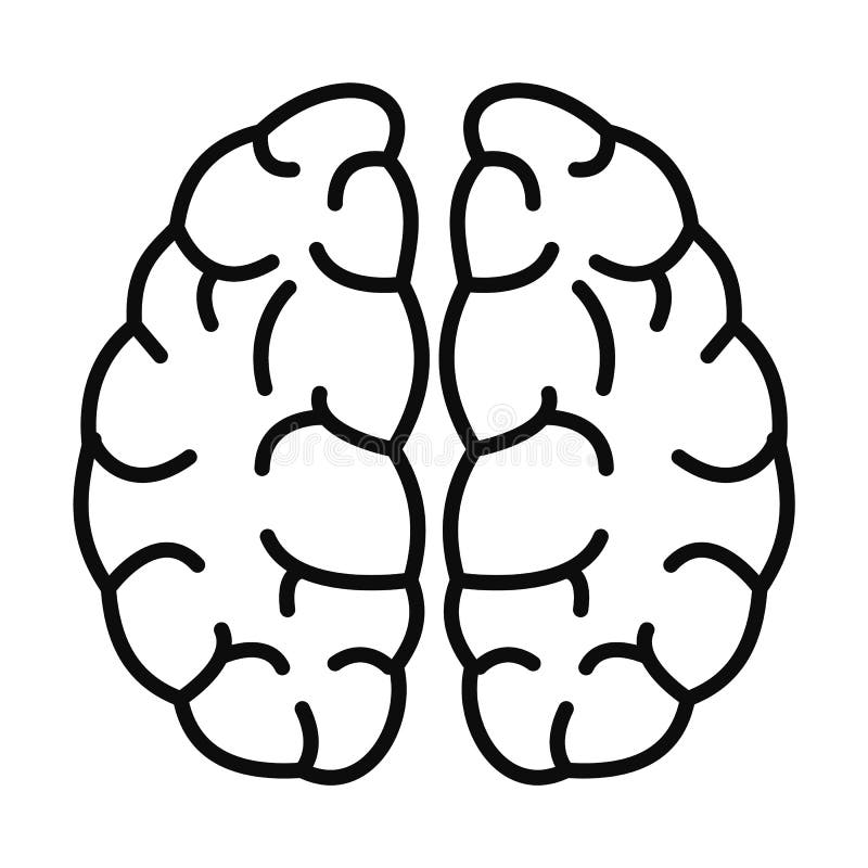 Brain Neurons Icon, Simple Style Stock Vector - Illustration of future ...