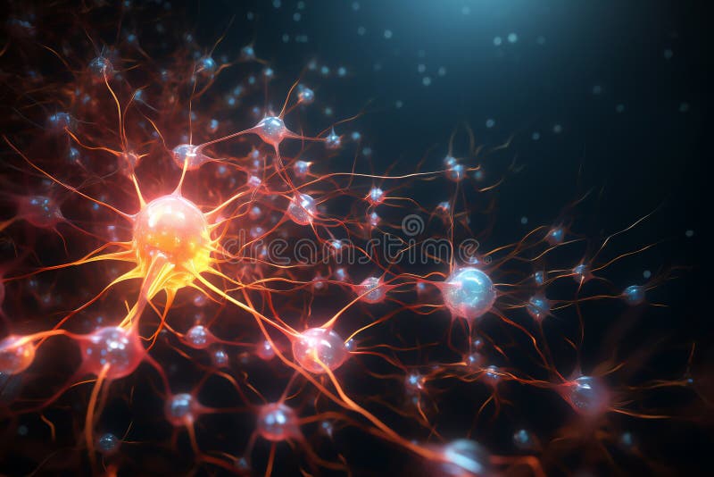 Brain Neurons of the Nervous System Stock Image - Image of networks ...