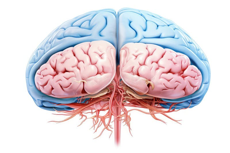 Brain Neurons Send Signals Via Axons And Dendrites Creating Synapses