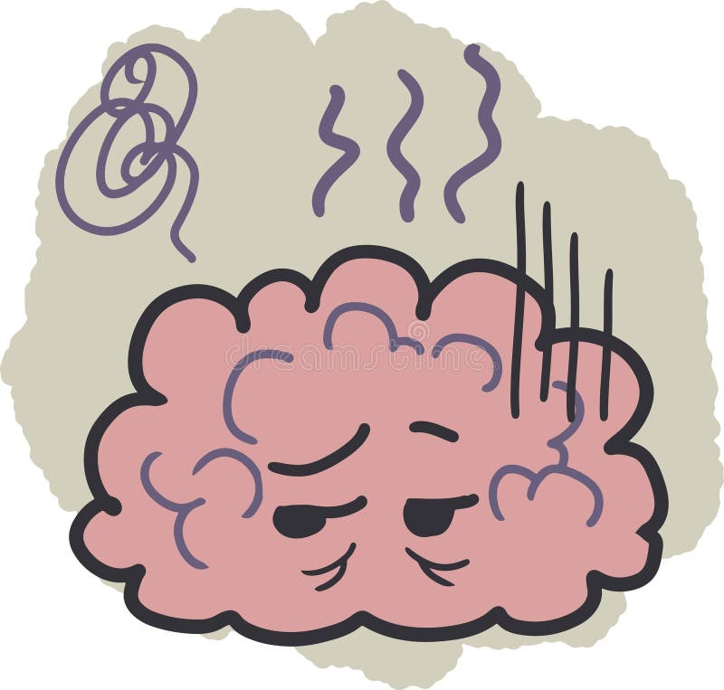 Brain Overload Stressed Mind Illustration Stock Vector - Illustration ...