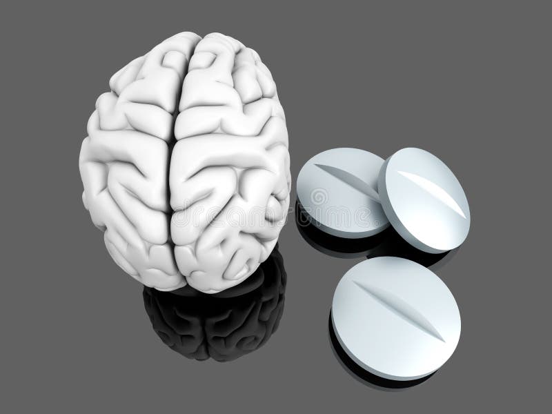 Brain Medication stock illustration. Illustration of inject - 29973919