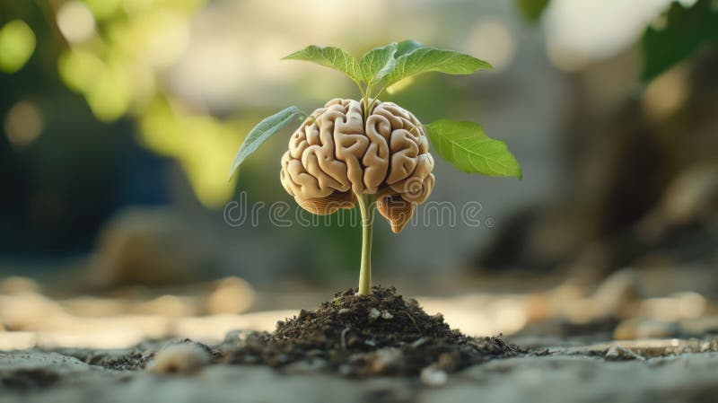 Brain Plant stock image. Image of nature, philosophy - 363789325