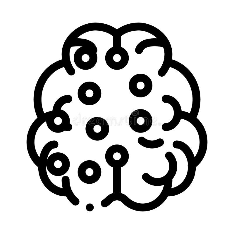 Brain Points Icon Vector vektor abbildung. Illustration von anatomie ...