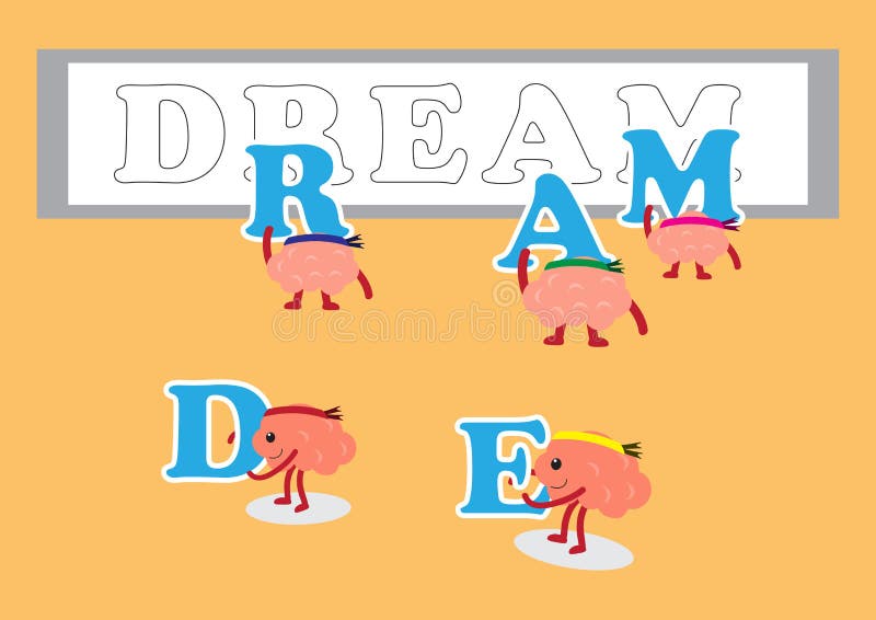 Brain post dream on board stock vector. Illustration of business - 62082965