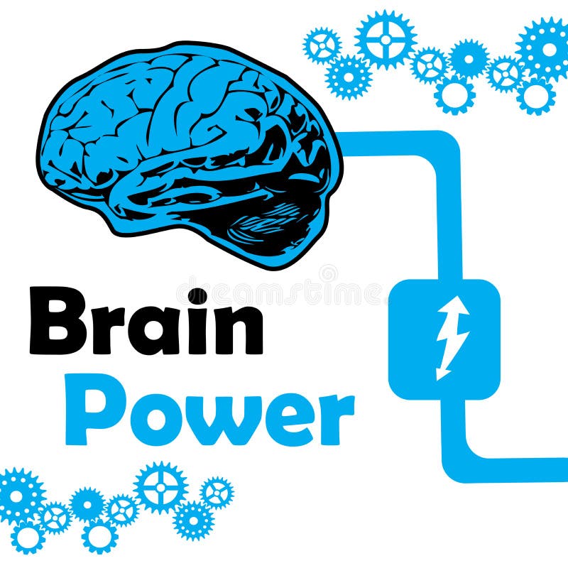 Brain power stock vector. Illustration of communications - 35925541