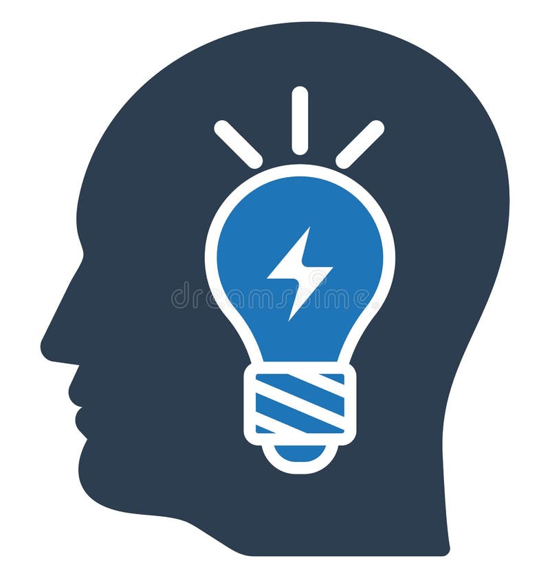 Brain Power, Brainstorming Isolated Vector Icon Can Be Easily Edit and ...