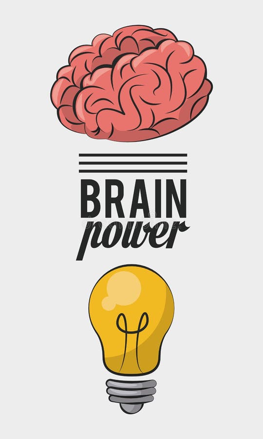 Brain power concept stock vector. Illustration of power - 120984196