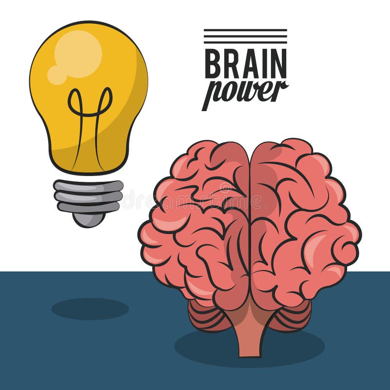Brain power concept stock vector. Illustration of human - 120984411