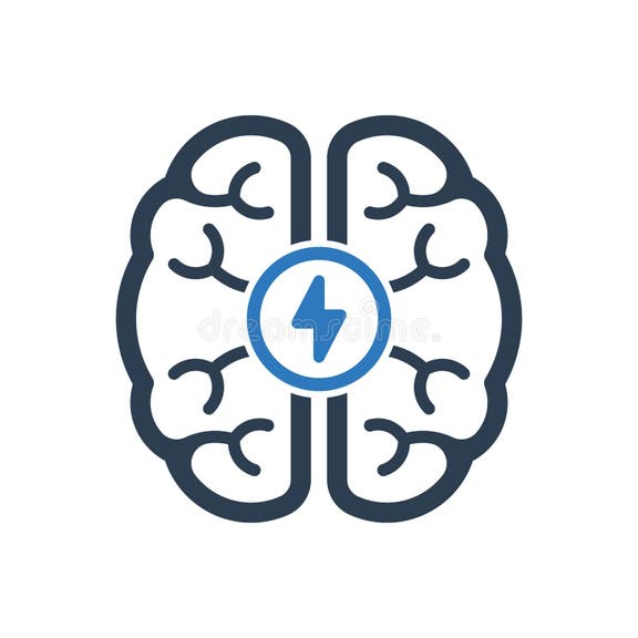 Brain Power Icon stock illustration. Illustration of brain - 374347223
