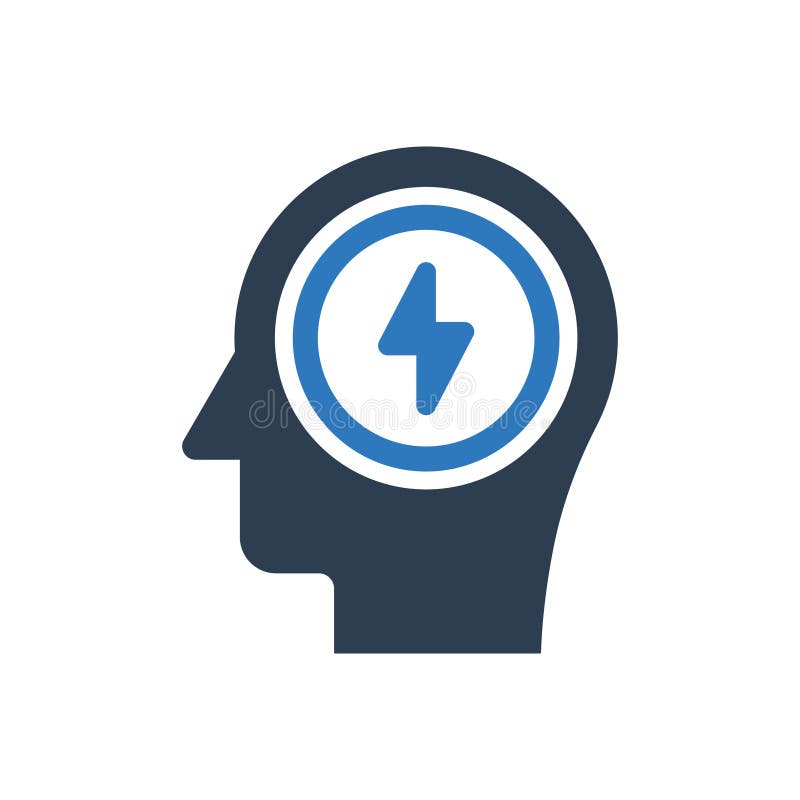 Brain Power Icon stock illustration. Illustration of imagination ...