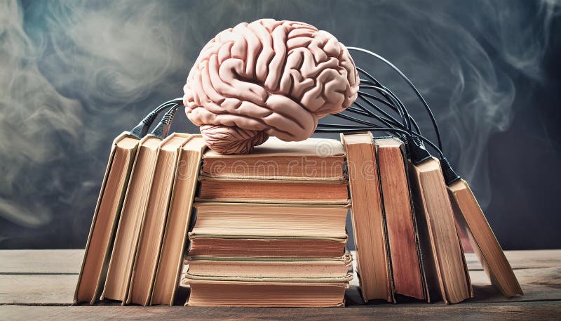 Brain Power: Knowledge and Connections Stock Illustration ...