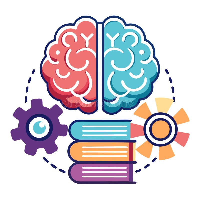 Brain Power, Knowledge, Learning and Understanding, Vector Design ...