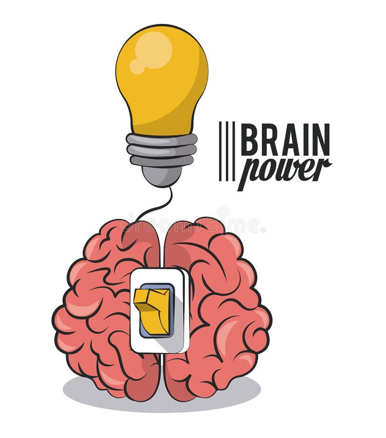 Brain power concept stock vector. Illustration of senses - 120985921
