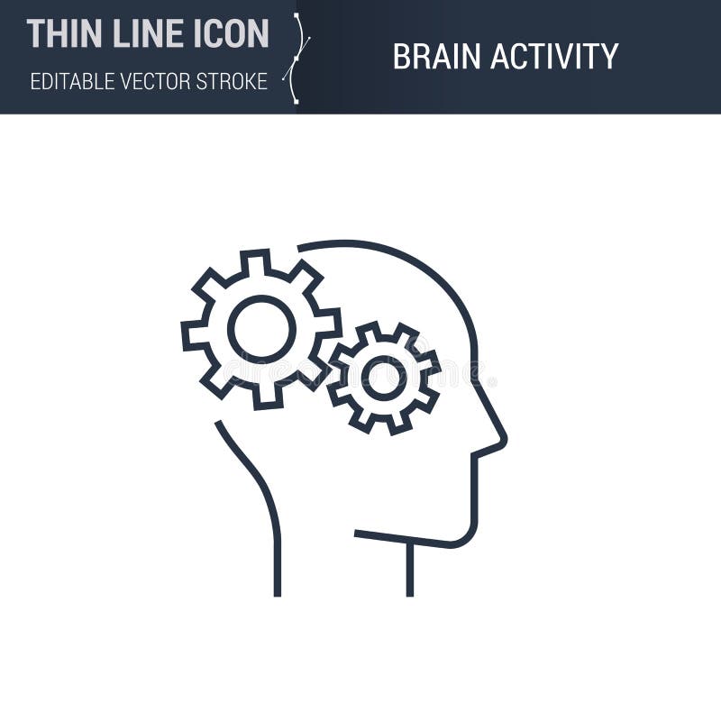 Brain Activity stock illustration. Illustration of memories - 26137816