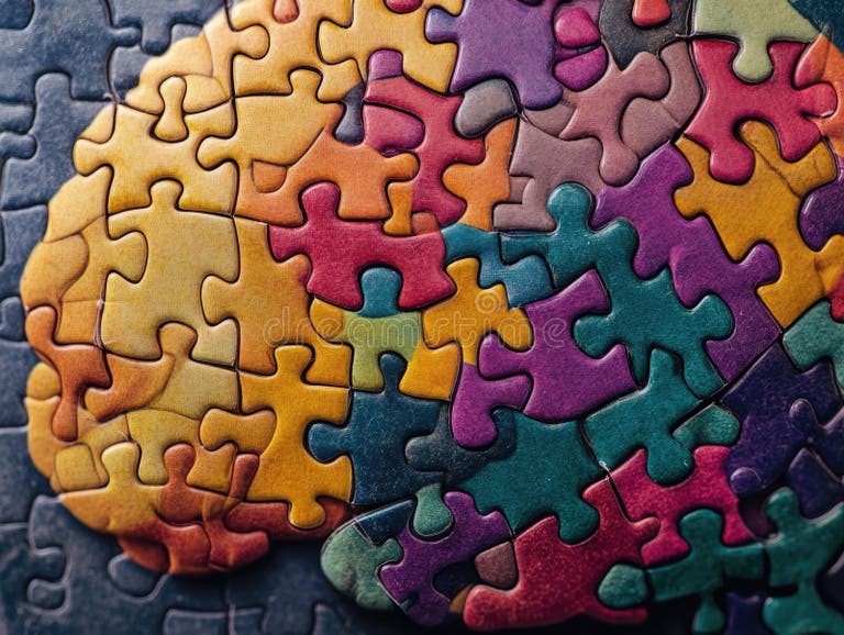 Brain Puzzle Pieces stock image. Image of reasoning - 364512271