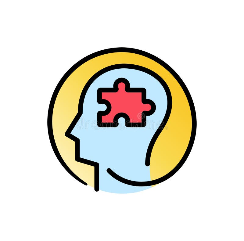 Brain Puzzle Solution Icon Logo Stock Illustration - Illustration of ...
