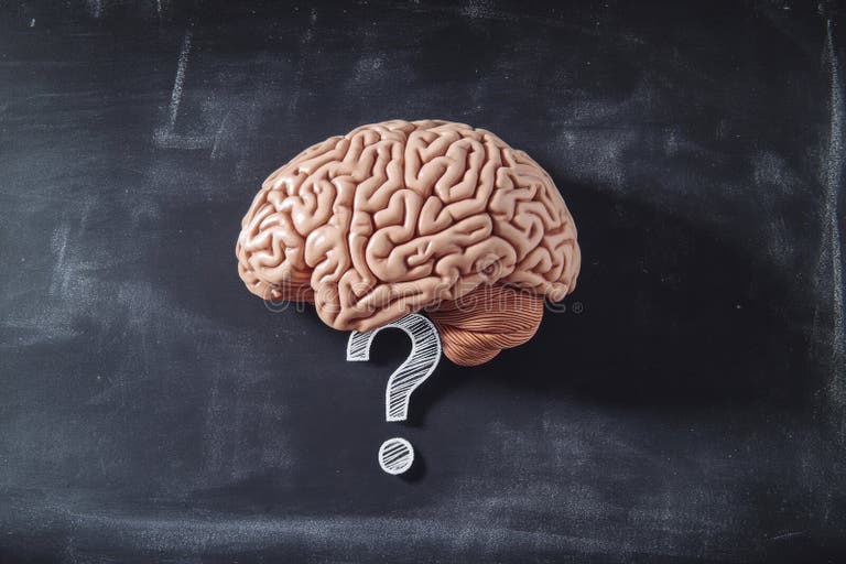 A Brain with a Questioning Expression, Representing Uncertainty and ...