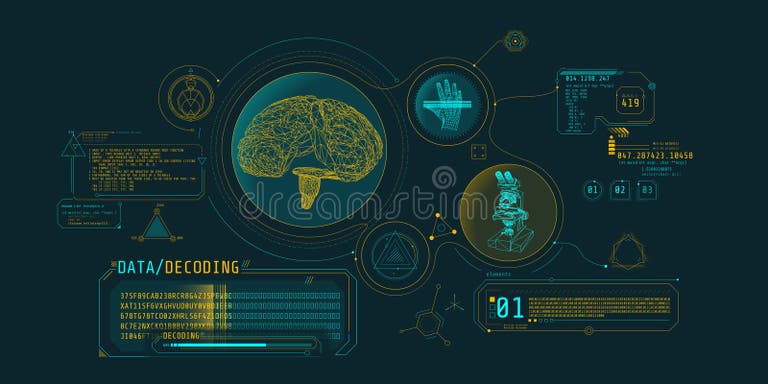Decoding Brain Stock Illustrations – 118 Decoding Brain Stock ...