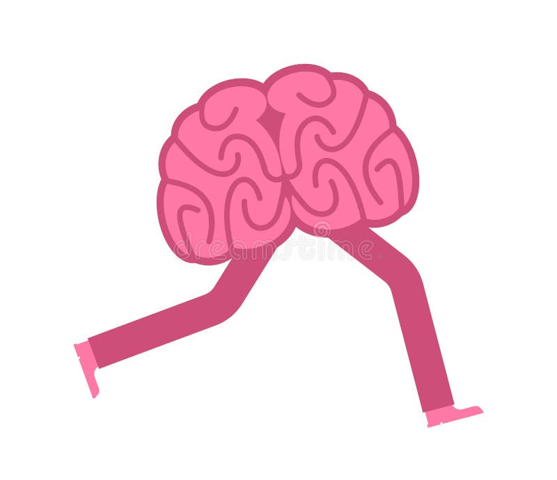 Running Brains Clipart