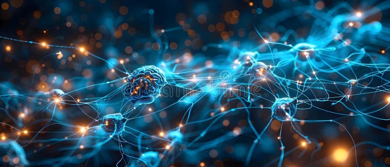 Brain S Minimalist Symphony: Neurons Dance in Complex Harmony. Concept ...