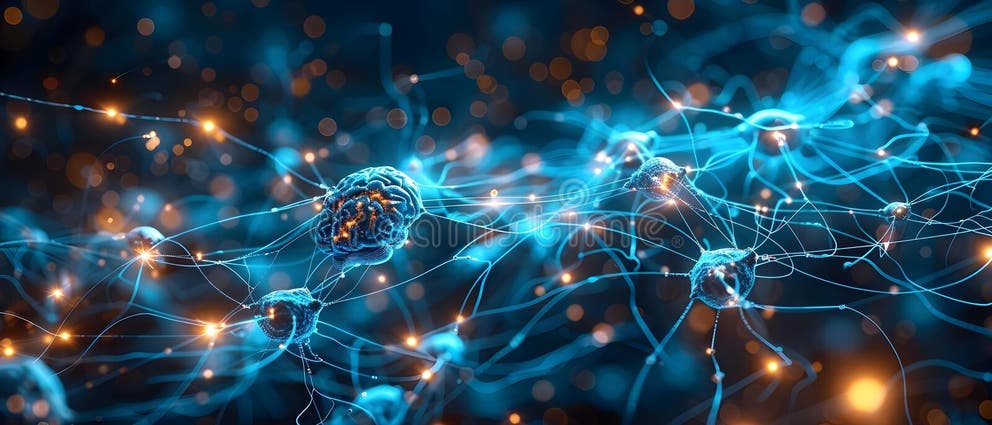 Brain S Minimalist Symphony: Neurons Dance in Complex Harmony. Concept ...