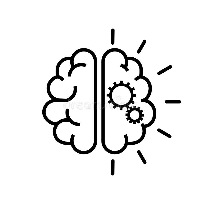 Brain Icon, Vector Illustration Stock Vector - Illustration of ...