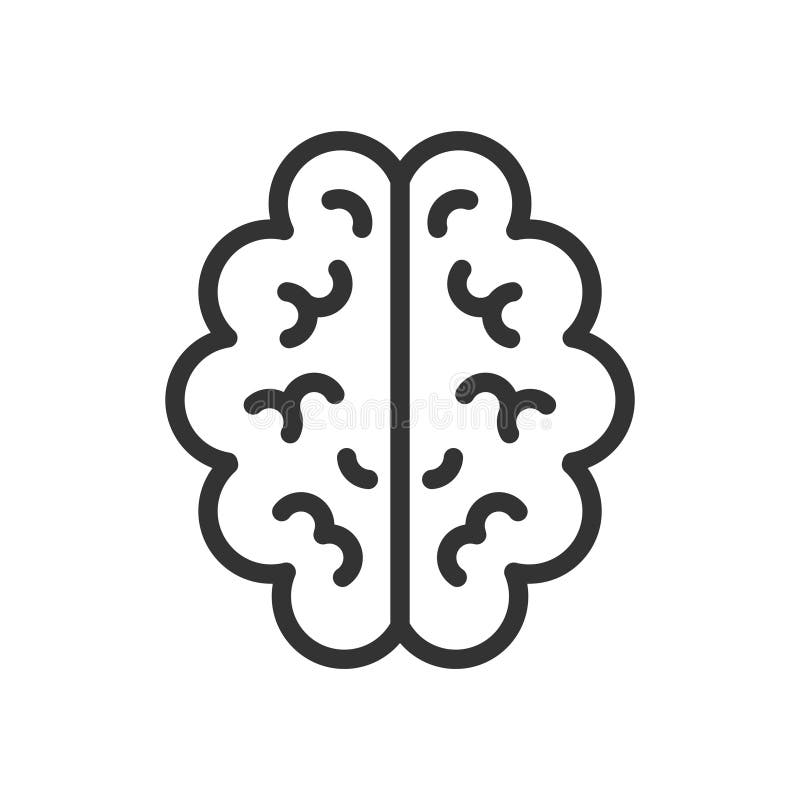 Brain Shape Digitally Drawn Low Poly Wire Frame. Stock Vector ...