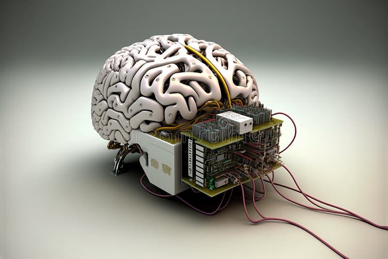 Brain in the Shape of a Tree. Created with Generative Ai Technology ...