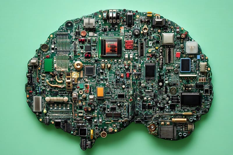Brain-shaped Circuit Board Showcases the Complex Interplay of Hardware ...