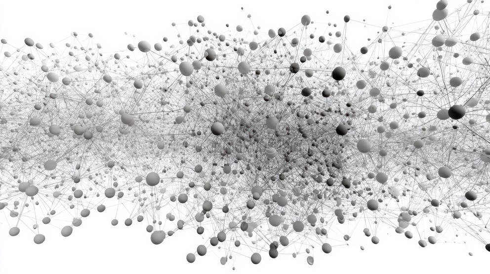 Brain-shaped Cluster of Connected Network Nodes with Expansive Empty ...