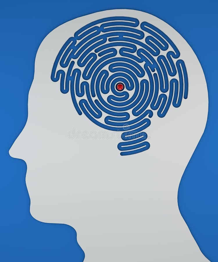 Labyrinth head vector stock vector. Illustration of accuracy - 12119719