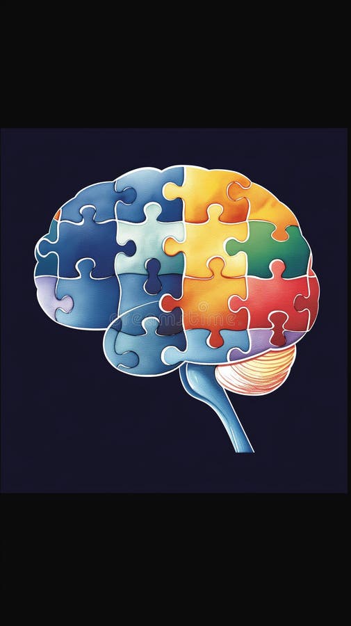 Colorful Brain Puzzle Problem Solving Creativity Mental Health Concept Stock Photos - Free ...