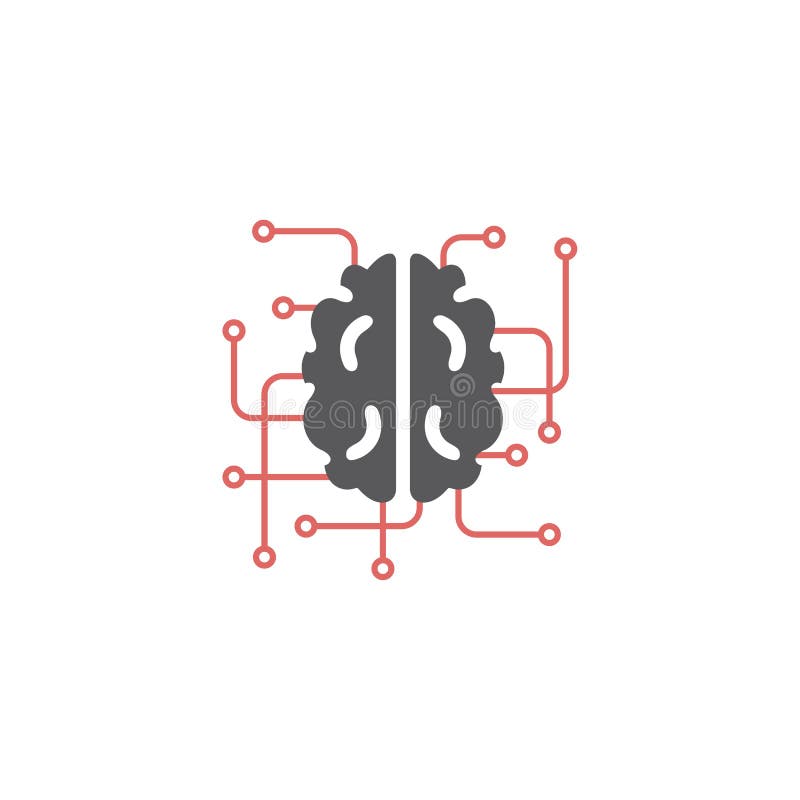Brain Sign. Vector Icon for Web Graphic. Stock Vector - Illustration of ...