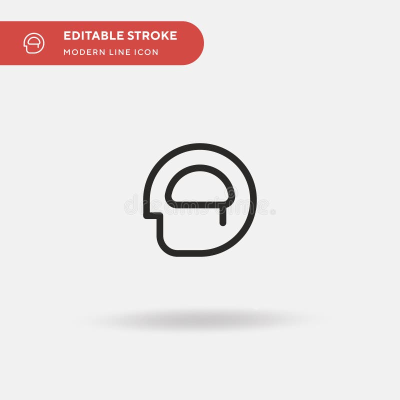Brain Simple Vector Icon. Illustration Symbol Design Template for Web ...