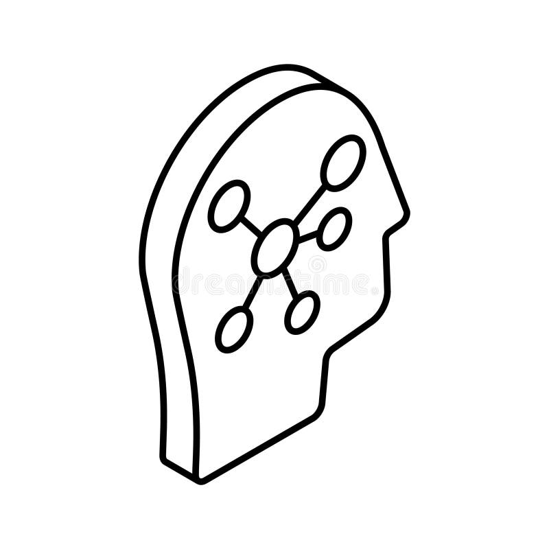 Brain Simulation, Artificial Intelligence Icon, Premium Vector Stock ... Brain Simulation, Artificial Intelligence Icon, Premium Vector Stock ...