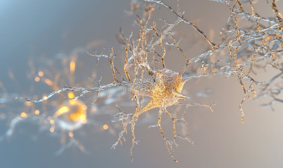 A Brain with a Small White Blob on it Stock Illustration - Illustration ...