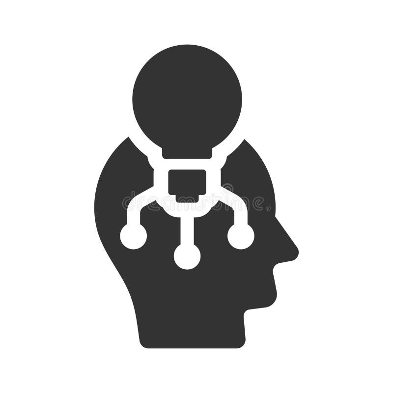 Brain solution icon stock vector. Illustration of designed - 352423443