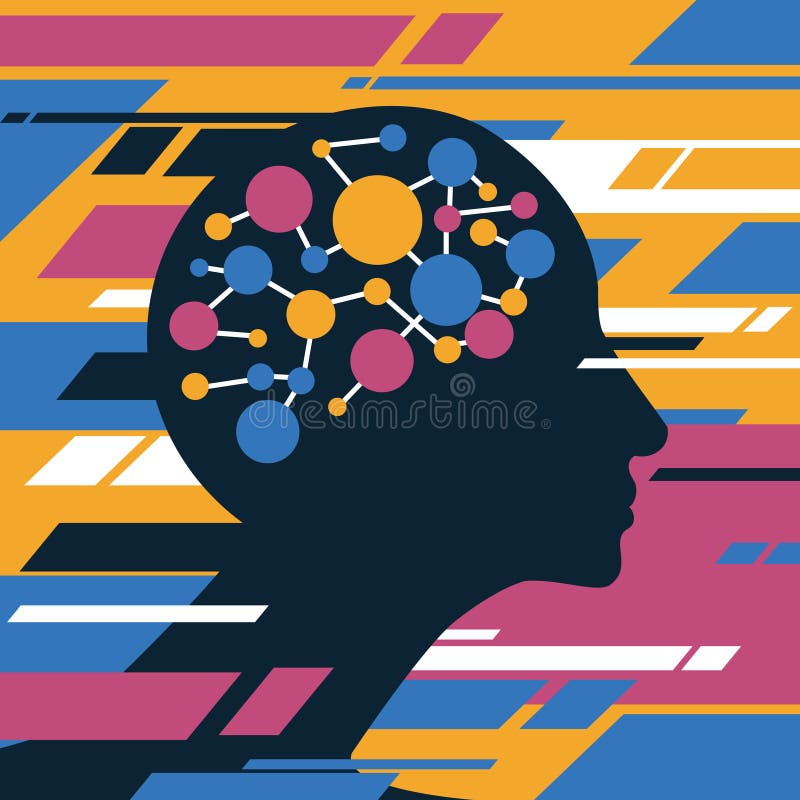 Neural Networks Inside a Human Brain and the Sensory Inputs Stock ...