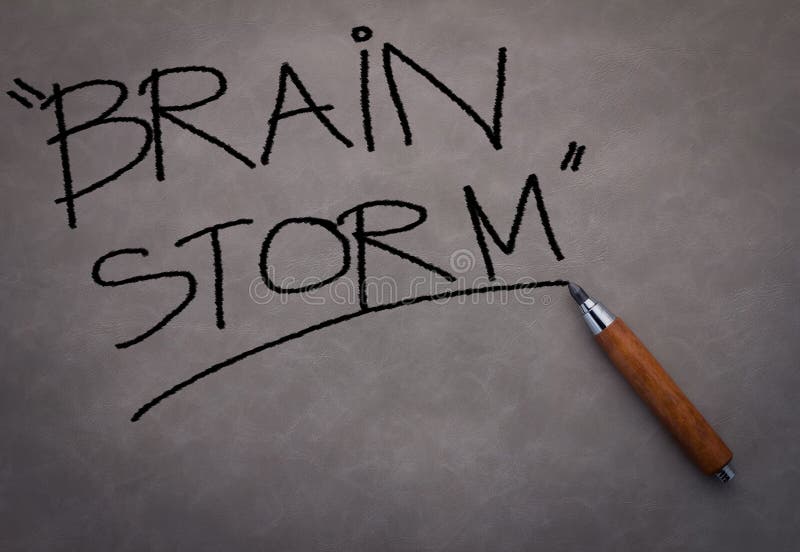 Brain storm concept stock photo. Image of learning, textured - 68873192