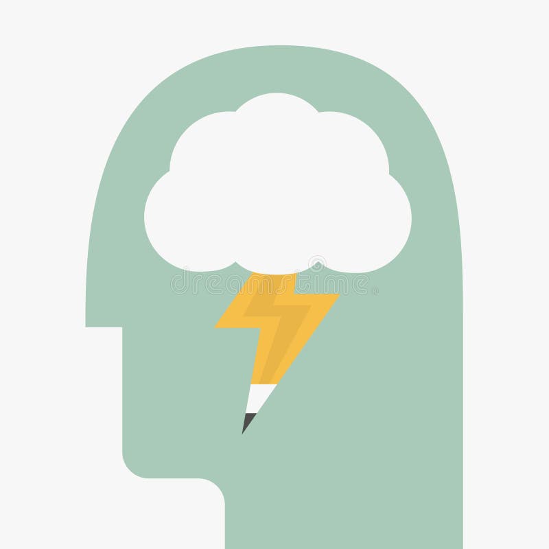 Brain storm stock vector. Illustration of intelligence - 65403084