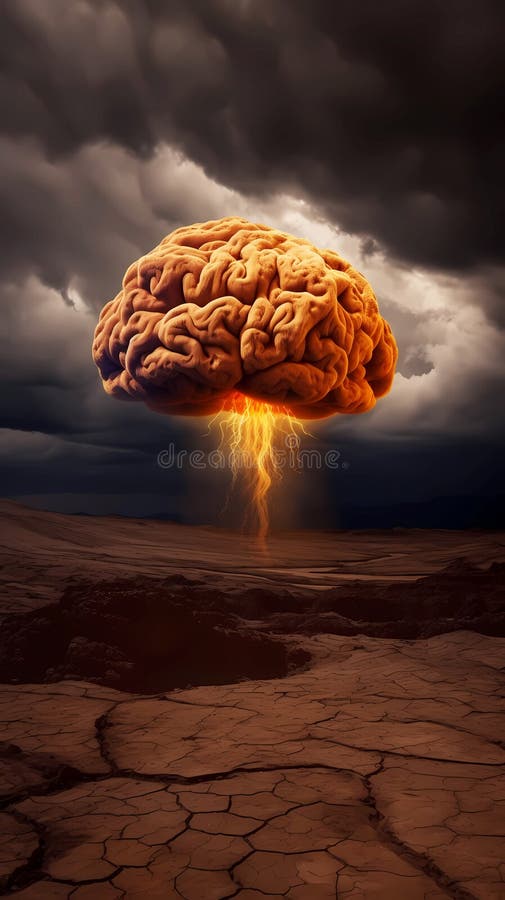 Brain Storm stock photo. Image of thinking, weather - 276472728