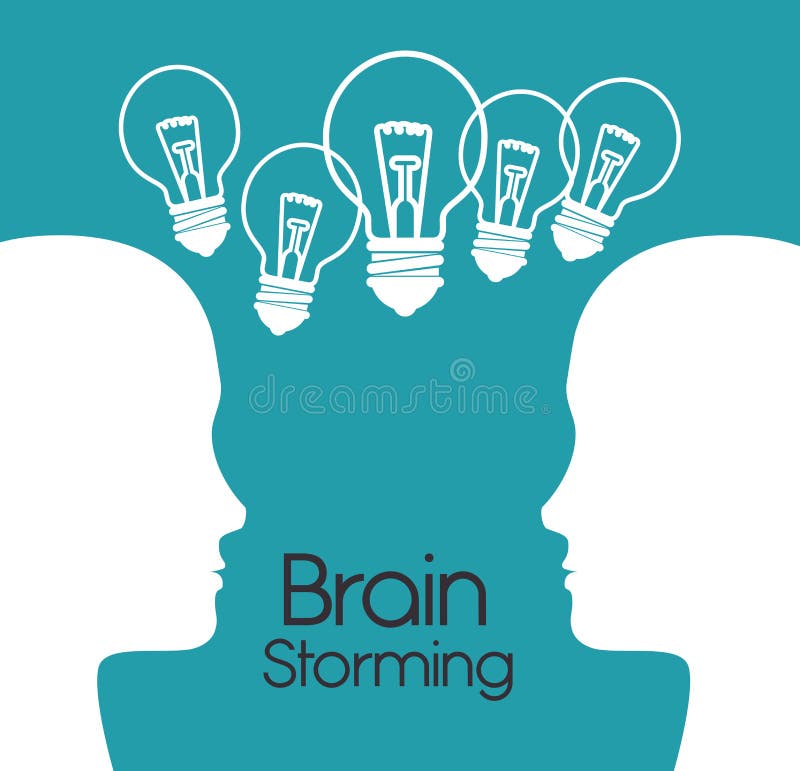 Brain storming design stock illustration. Illustration of brainstorm ...