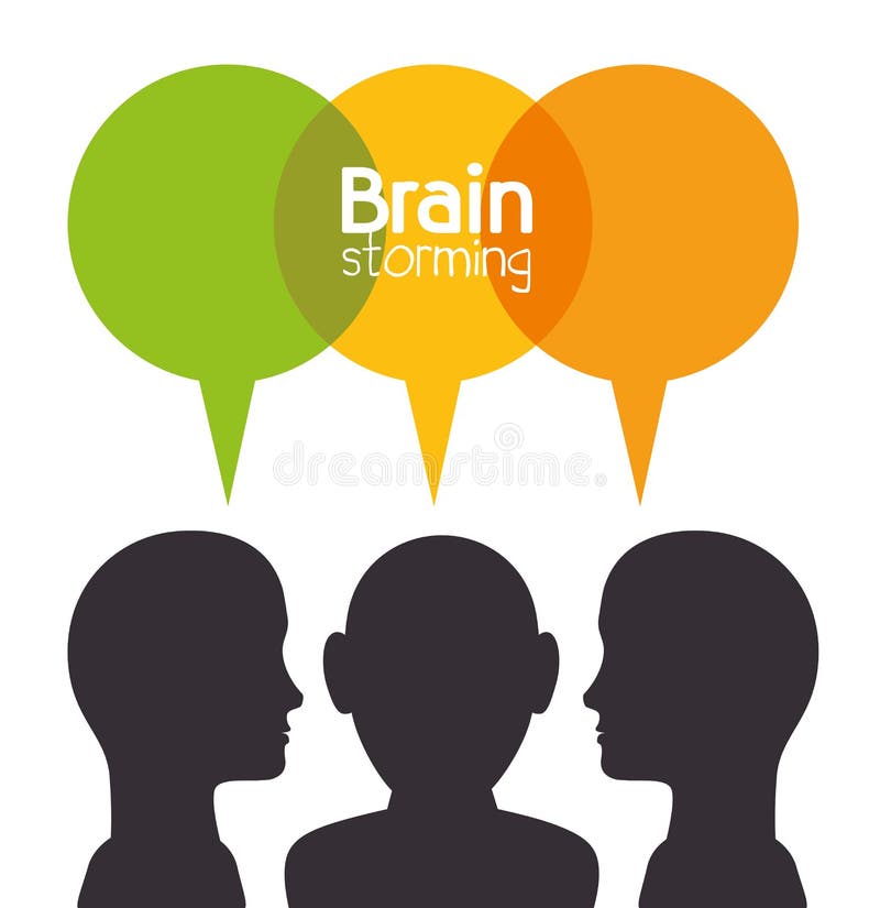 Brain storming design stock illustration. Illustration of brain - 70257693